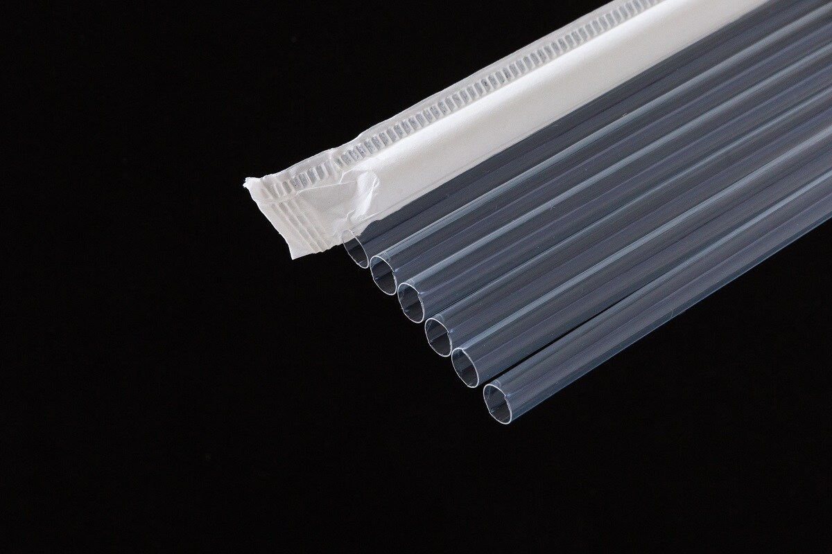D6*L210mm PLA straw-angle-cut-wrapped | Taiwantrade.com