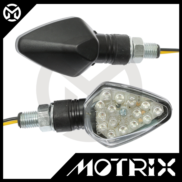 Universal Motorcycle Indicators With E-marked Winker Clear Lens Light ...