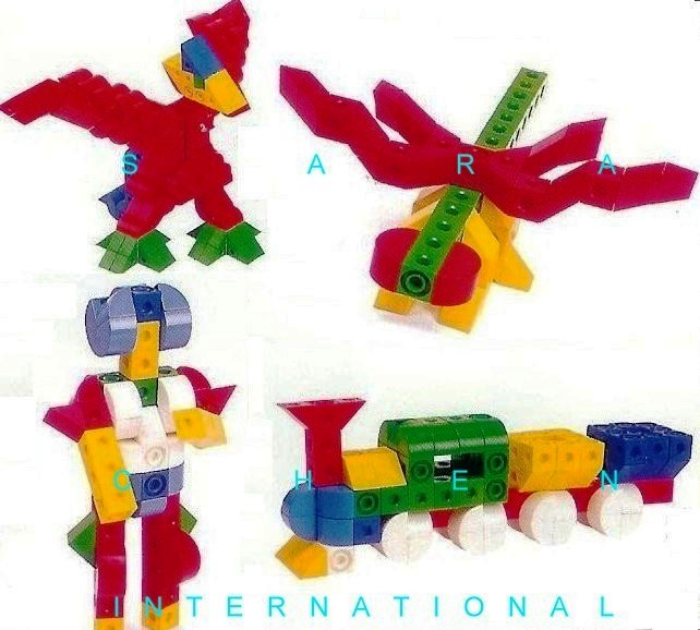 LINKING BLOCKS SET WITH BUILDING BOARD, 504 PCS (3D PUZZLE) | Taiwantrade