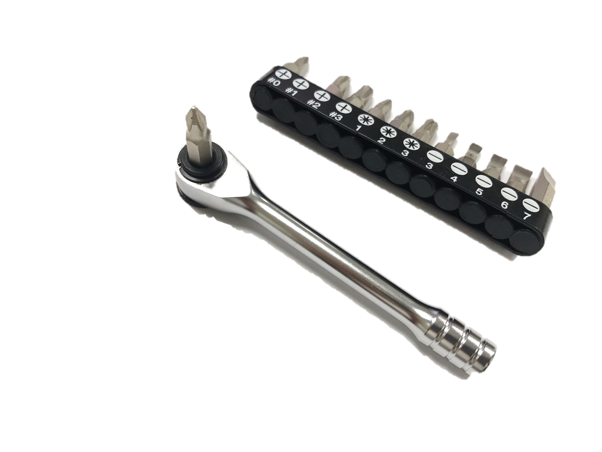 1/4" Dr. Mini 2 Way Hex Bit Ratchet Handle Reversible | Taiwantrade