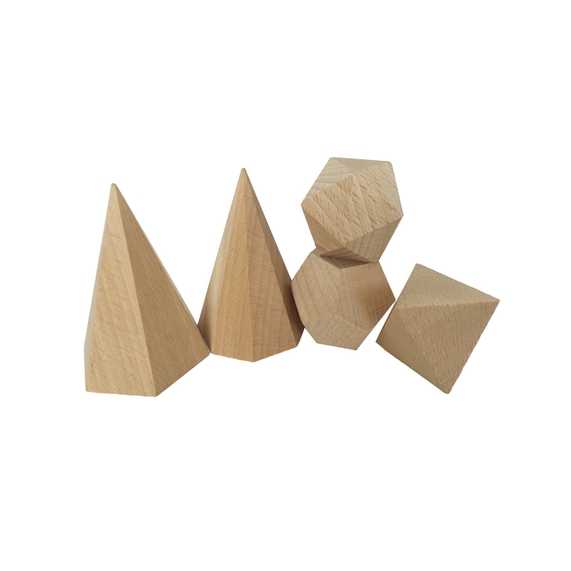 8 Shapes, Plain Wood Irregular Geo Blocks Set | Taiwantrade.com