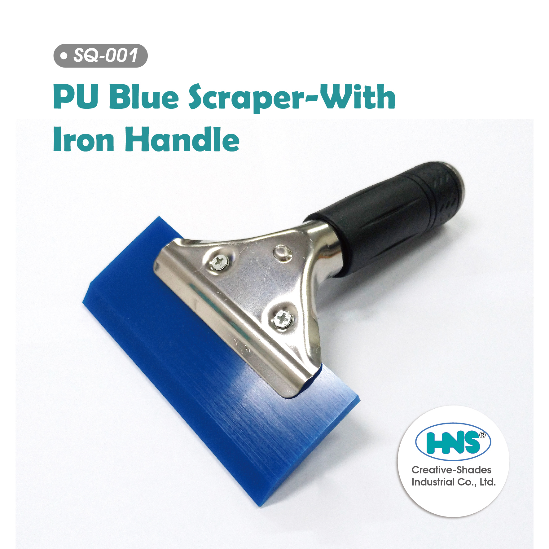 PU Blue Scraper-With Iron Handle | Taiwantrade
