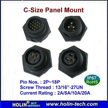 C-Size Circular Panel Connector | Taiwantrade