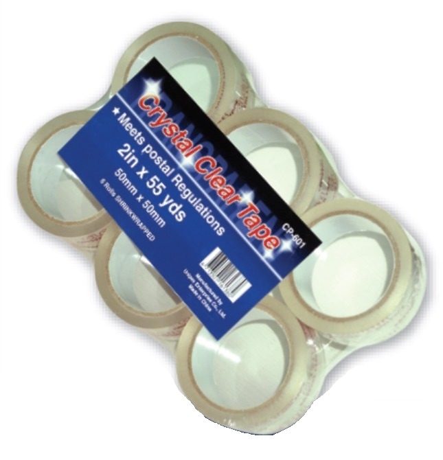 Crystal Clear Tape 3" core 6pcs set | Taiwantrade.com