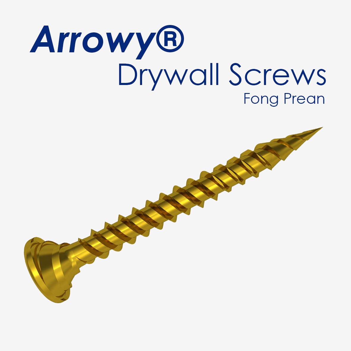 Screwing into Drywall, bugle head screw, Patent ARROWY® | Taiwantrade