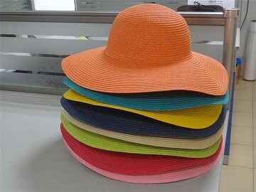 Women's Wide Brim Braided Sun Hat with All Colors | Taiwantrade.com