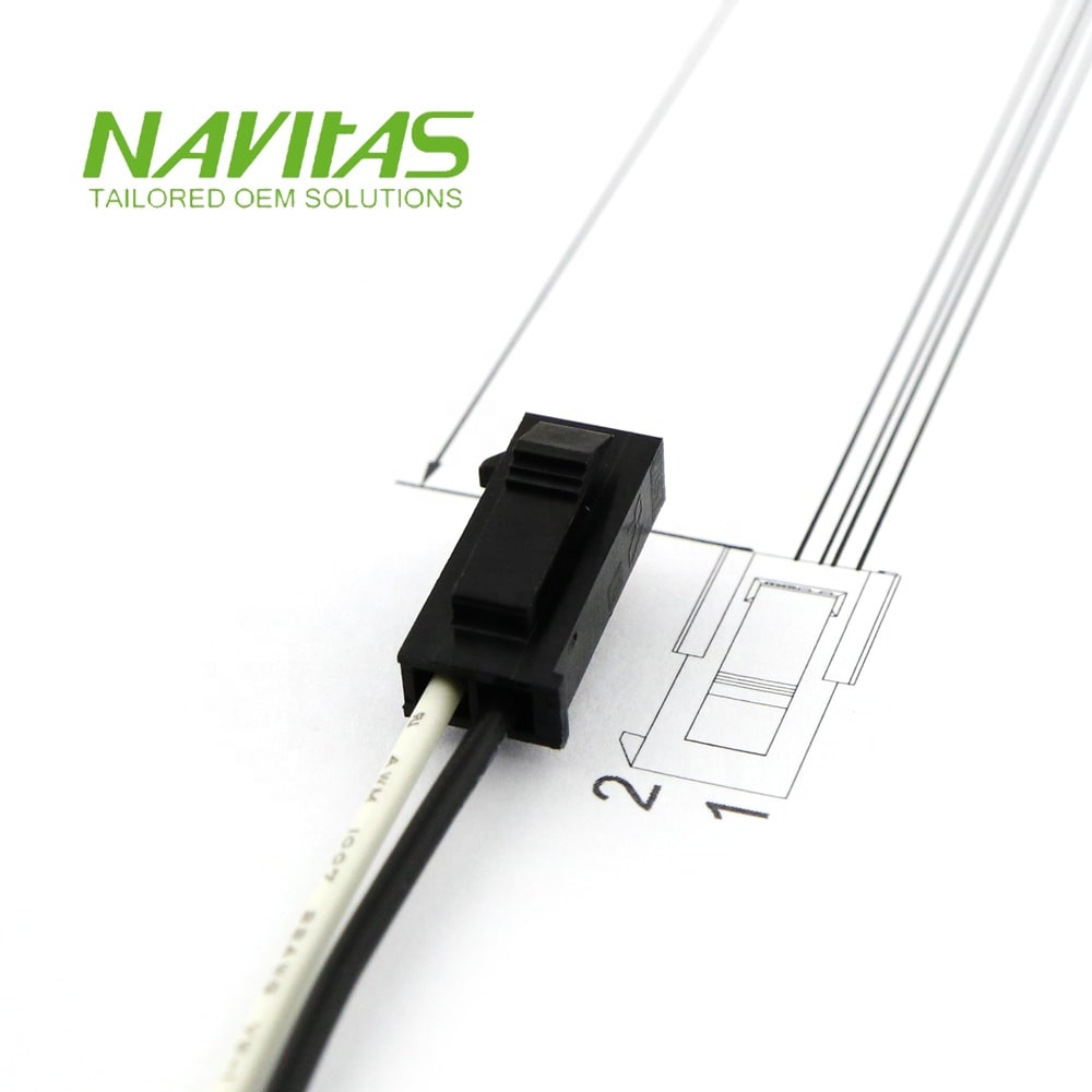 Molex 43020-0200 2pin 3mm Pitch Connector Custom Wire Harness Assembly ...