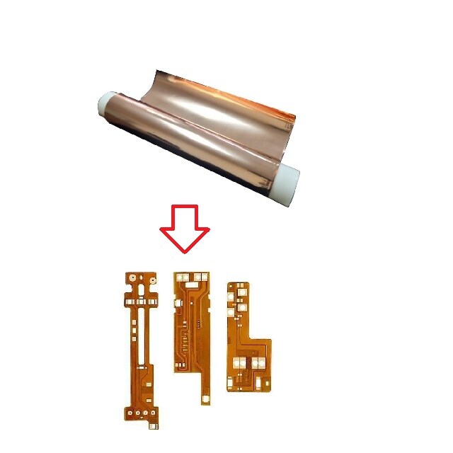 2 Layer Flexible Copper Clad Laminater for Pressure Resistant Flex PCB ...