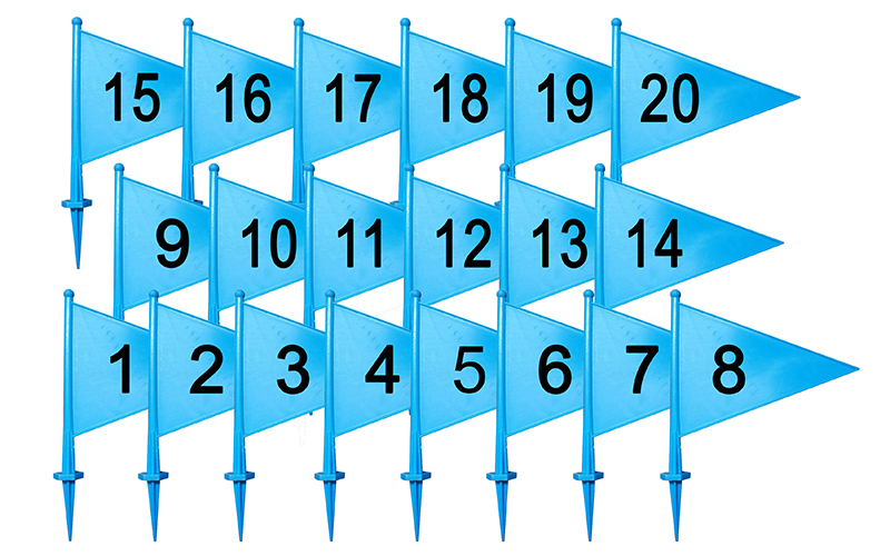 Numbered marker flag stand marking flag | Taiwantrade