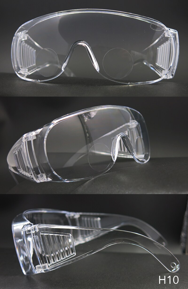 Bifocal Reading Safety Glasses side shield side shutter goggles H10 ...