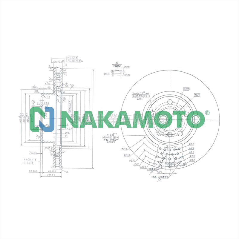 Nakamoto Brake Disc 34116792223 for BMW 3 Series 2012-2016 ...