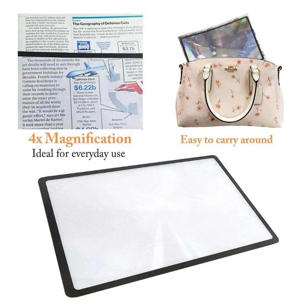 A5 Size Page Magnifying Sheet For Reading, Low Vision Aids | E-TAY ...