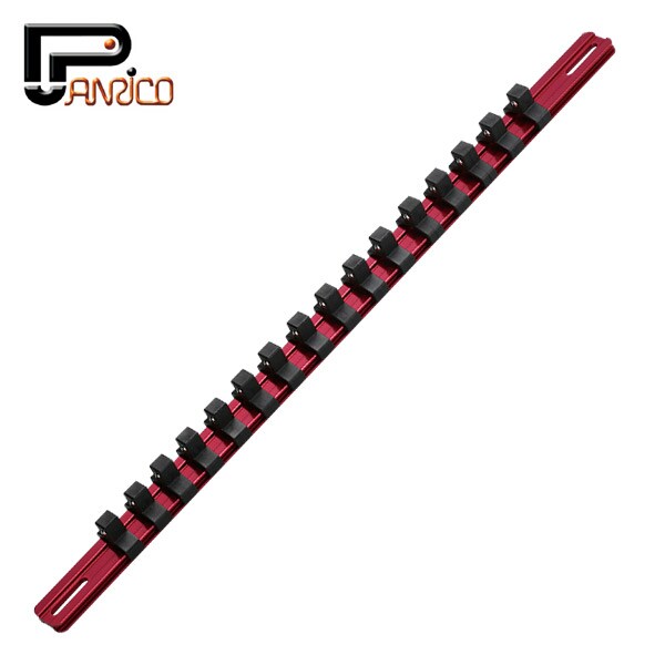 3/8 inch Drive 16-Piece Magnetic Aluminum Socket Rail Socket Holder ...
