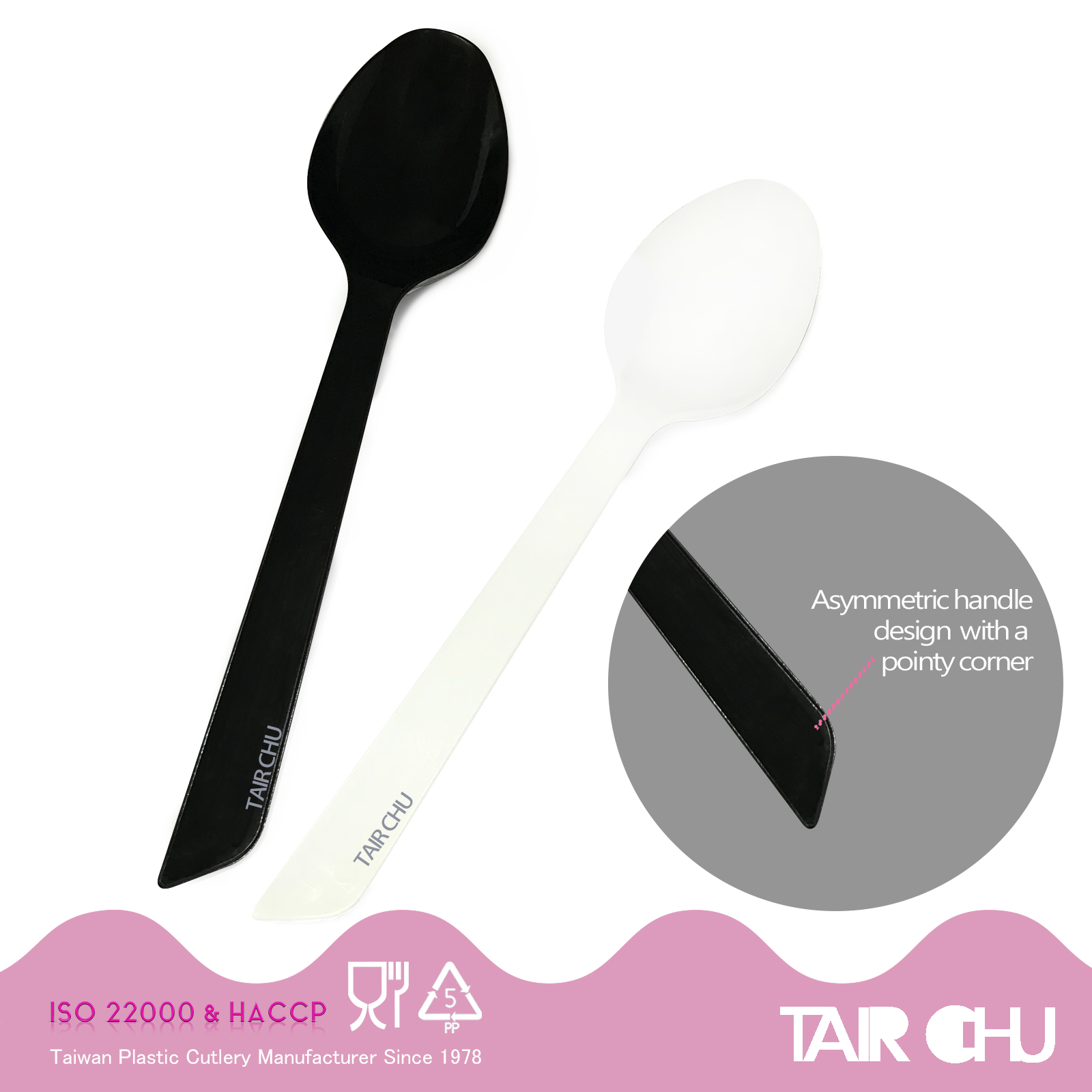 Plastic PP Take Out Spoon/ Heat-Resistant Hot Soup Spoon/ Parfait Spoon ...