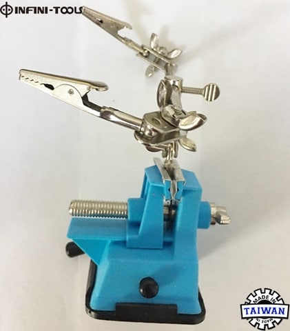 Vise Suction Base-Mini Vise with Helping Clamp | INFINITOOLS CO., LTD.
