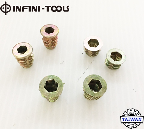 Hex Drive Screw In Threaded Insert Type D Nut | INFINITOOLS CO., LTD.