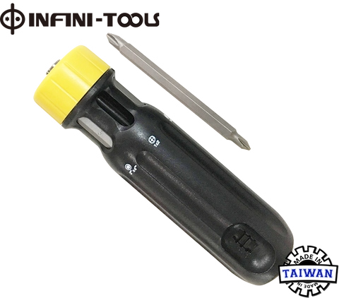Heavy Duty Multi-Bit Ratchet Screwdriver, 12 in 1 | INFINITOOLS CO., LTD.