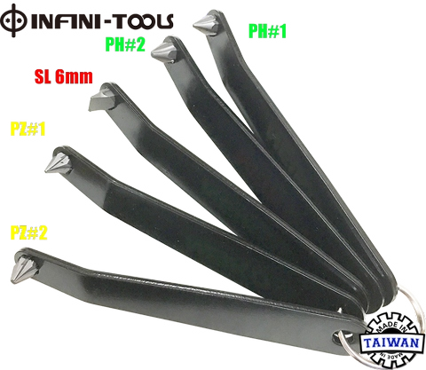 Ultra Low Profile Offset Screwdriver Set, 5 PC | INFINITOOLS CO., LTD.