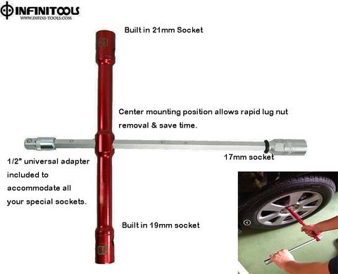 Strong Lug Compact Tire Wrench,Smart Cross Lung Wrench Set, 26 inch ,1/ ...