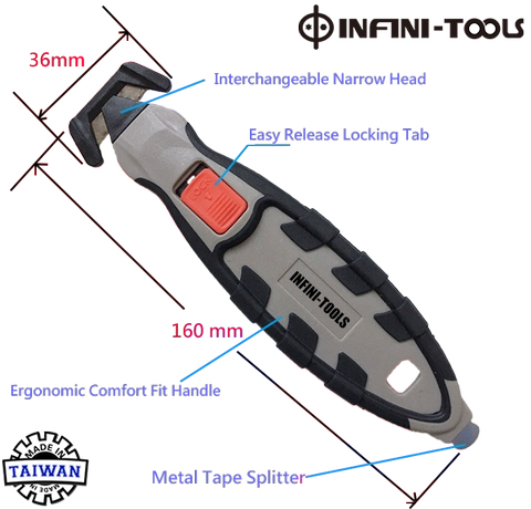Recessed ,Hook Blade Safety Cutter | INFINITOOLS CO., LTD.