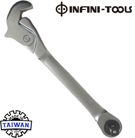 Dual Head Self-Locking Adjustable Quick Ratchet Wrench, 14-32mm | INFINITOOLS CO., LTD.