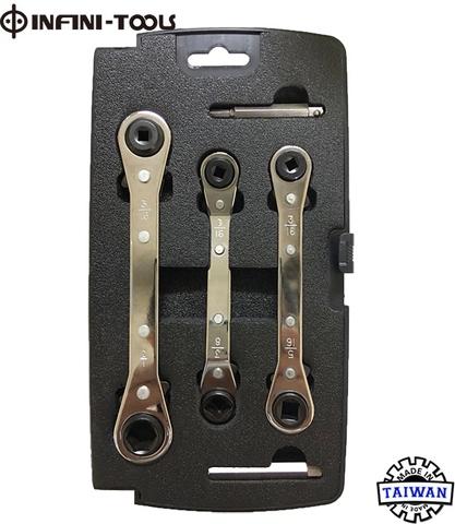 Reversible Refrigeration, HVAC Ratchet Wrench with Bit Kit, 3-piece ...