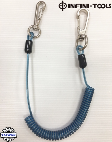 Fishing Lanyard Coiled Tether Heavy Duty Retractable Steel Coil Lanyard ...